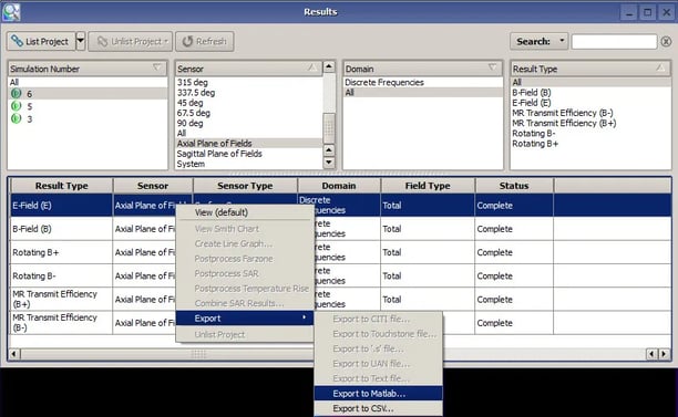 Matlab Export Functionality Remcom